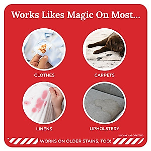 Emergency Stain Rescue Remover Spray – 4oz Laundry Stain Remover for Clothes, Upholstery Fabric, Carpet - Works on Most Blood, Grass, Coffee, Mud, Grease & Oil Stain Remover