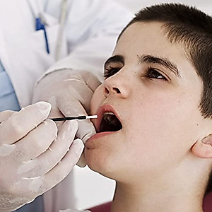 400 Pcs Disposable Dental Micro Applicators Fluoride Applicator with Dispenser, Black Bendable Applicator Brush Microbrush Applicator Tips Dental