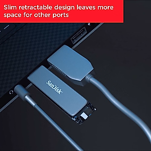 SanDisk 256GB Ultra USB Type-C Flash Drive - SDCZ460-256G-G46, Black
