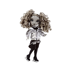 Rainbow High Nicole Steel Grayscale Fashion Doll with 2 Outfits and Accessories, Gift for Kids 6-12