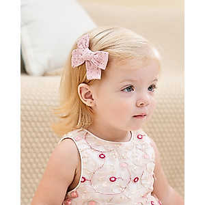 20pcs Baby Girl Hair Bows Clips Fully Lined Barrettes Hair Accessories for Little Girls Toddler Kids Teens