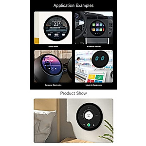 waveshare 5inch HDMI Round Touch Display, 1080 × 1080 Resolution, IPS, 10-Point Touch, Compatible with Raspberry Pi Series Board