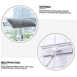 SEWOART 1pc Tile Steam Cleaner Microfiber Mop Hand Steam Cleaner Telescopic Window Cleaner Retractable Cleaner Cleaning Brush Equipment Floor Water Removal Mop 180° Rotary Mop Detachable