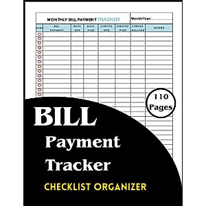 Simple Classy Monthly Bill Payment Checklist Organizer: Bill Planner Notebook | Expense and Bill | Tracker Keeper Log Book for Budgeting Financial | ... and Budget Management 110 Pages, Size 8,5x11