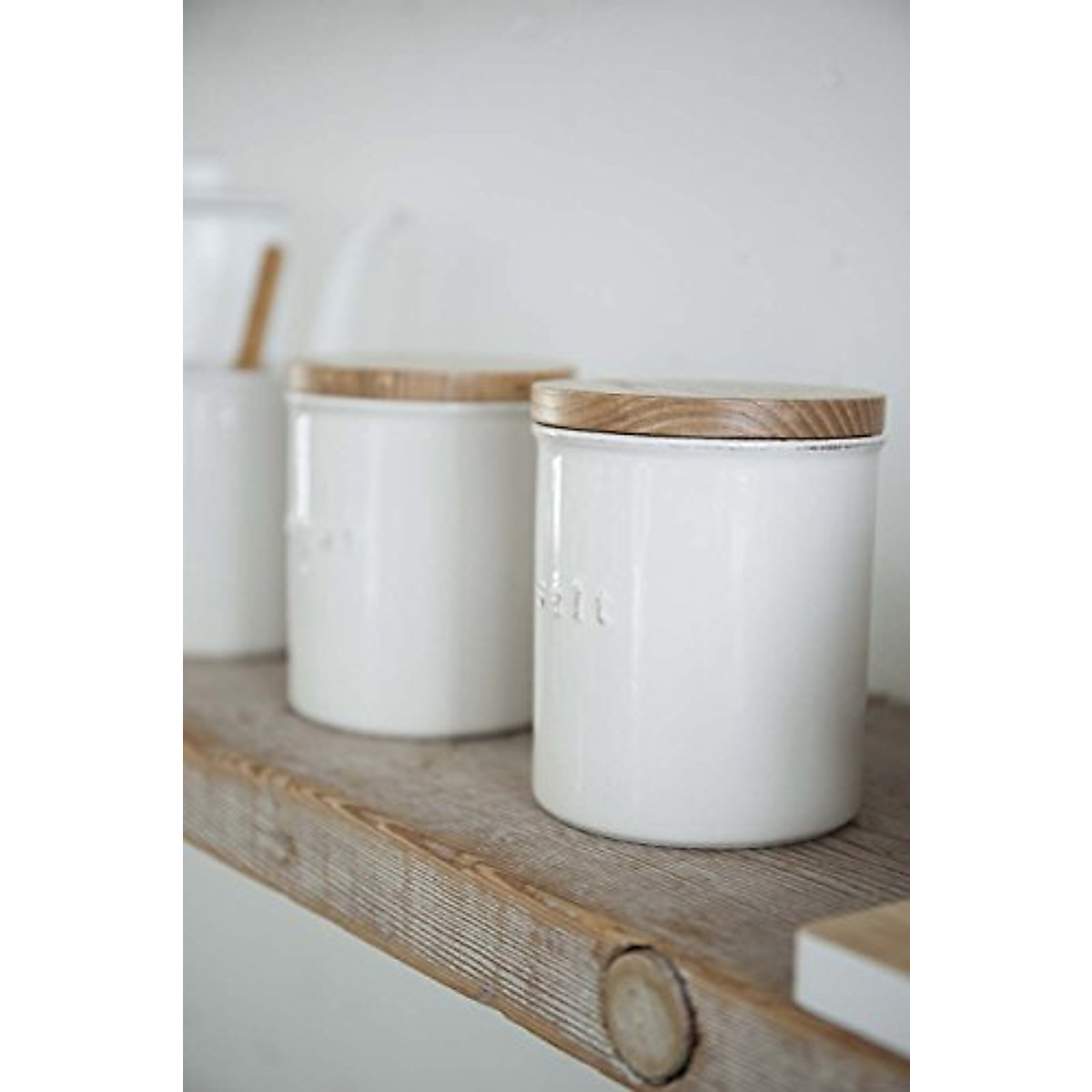 Yamazaki Home Tosca Ceramic Canister – Dry Food Kitchen Storage Container Organizer.