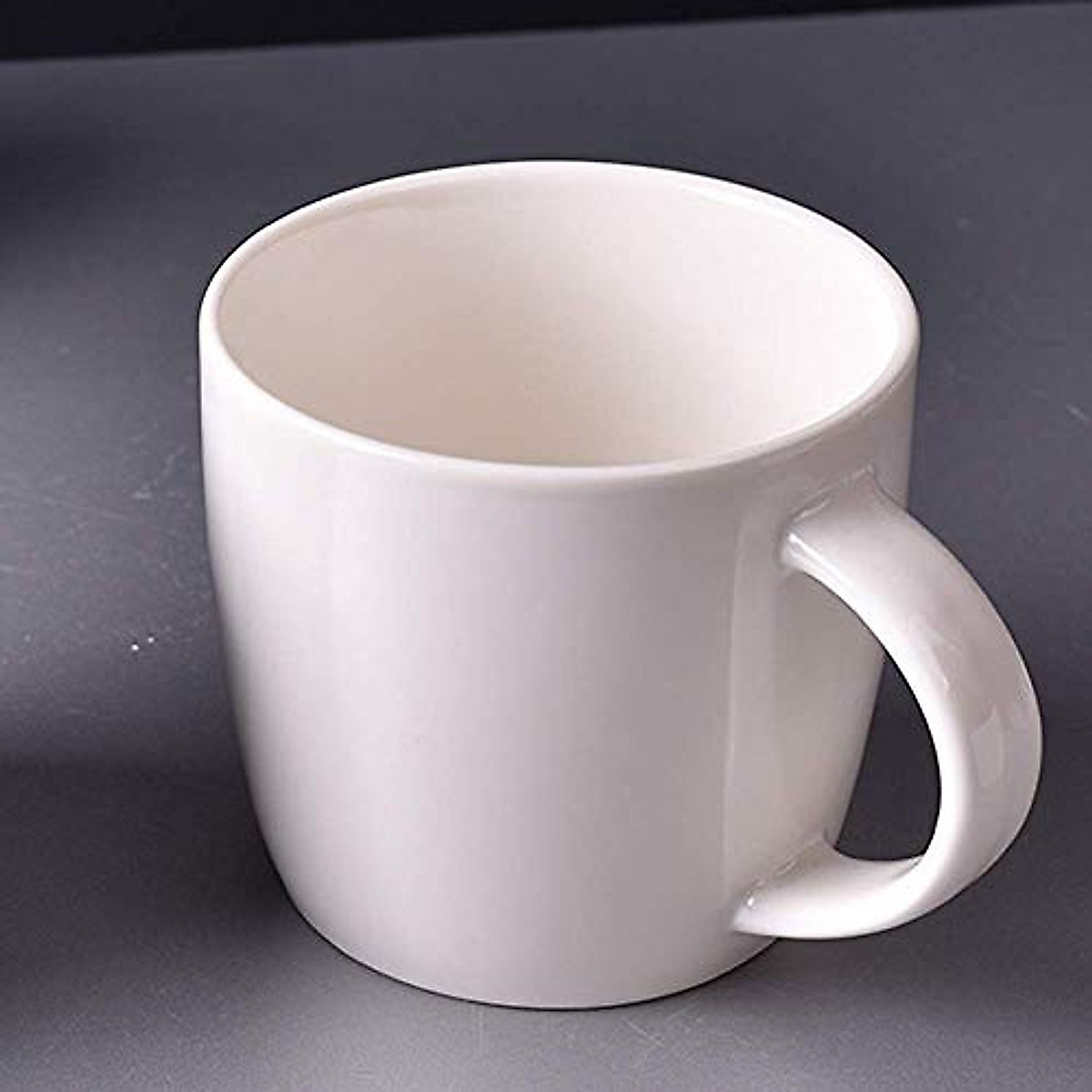 Corikee 330ML 11.2OZ White Ceramics Mug for Coffee/Tea/Water/Latte