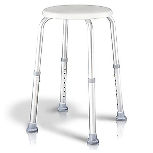 Vive Shower Stool for Inside Shower Waterproof - 21" Adjustable Bathroom Chair for Sitting, Shaving - Heavy Duty and Lightweight Safety Bench Seat for Elderly, Senior, Handicap and Disabled (250LBS)