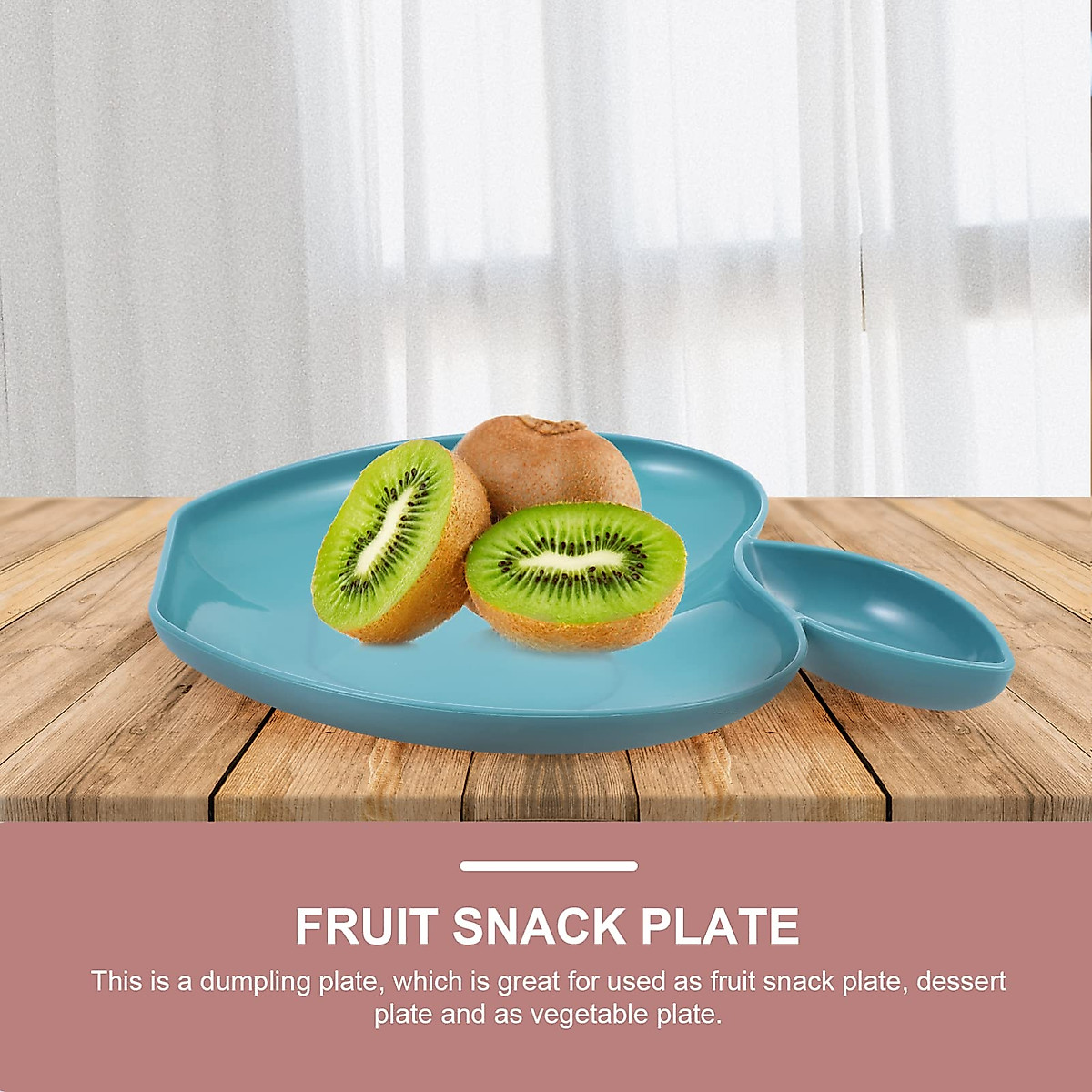 Kichvoe Apple Dumpling Plate Snack Plate Dipping Plates Sashimi Tray Japanese Snack Serving Tray Snack Dessert Plate Sushi Server Cake Server Plastic Snack Tray Fruit Child Mustard Vinegar