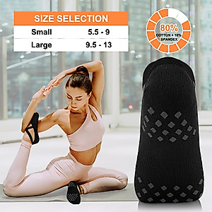 Diu Life Grip Socks Yoga Socks with Grips for Women Non Slip, Pilates, Workout, Pure Barre, Ballet, Dance, Hospital Socks