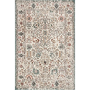 nuLOOM Rose Persian Vintage Area Rug, 4' x 6', Beige