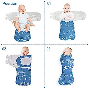 Lekebaby Baby Swaddle Blanket for Baby Boy Girl Newborn Swaddle Blankets 3-6 Months, 100% Cotton Swaddling Blankets Wrap Sack for Newborn Babies,3 Packs