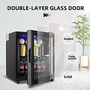 KRIB BLING Beverage Refrigerator and Cooler for 80 Cans, Mini Refrigerator with Wire Adjustable Shelving, Small Drink Dispenser Machine for Soda, Water, Beer, Wine for Dorm, Office, Bar