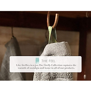 THE FIREFLY COLLECTION Kitchen Towel Set, 4pk - Lightweight, Ultra Absorbent Kitchen Towels Perfect for Your Wiping, Cleaning & Drying Needs with Soft, Sustainable Fibers - Granite Grey