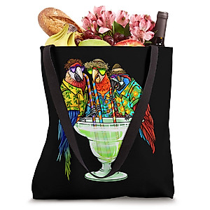 Parrots Drinking Margarita Hawaiian Shirt Vacation Birds Tote Bag
