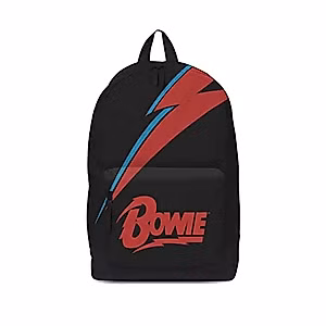 David Bowie Rock Sax Black Rucksack Aladdin Sane Lightning Bolt Backpack