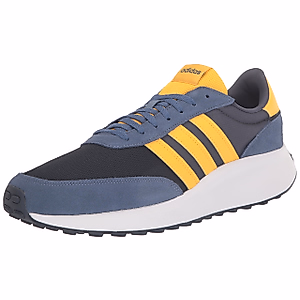 adidas Men's Run 70s Sneaker, Ink/Bold Gold/Crew Blue, 12