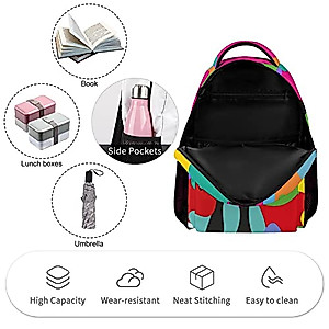 MIGAIUOI Bright Camouflage Backpack Cute Backpacks Casual Daypack Large Capacity Travel Backpack Bag