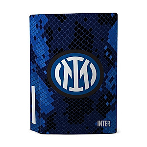 Head Case Designs Officially Licensed Inter Milan Home 2021/22 Crest Kit Vinyl Faceplate Sticker Gaming Skin Decal Cover Compatible With Sony PlayStation 5 PS5 Disc Edition Console