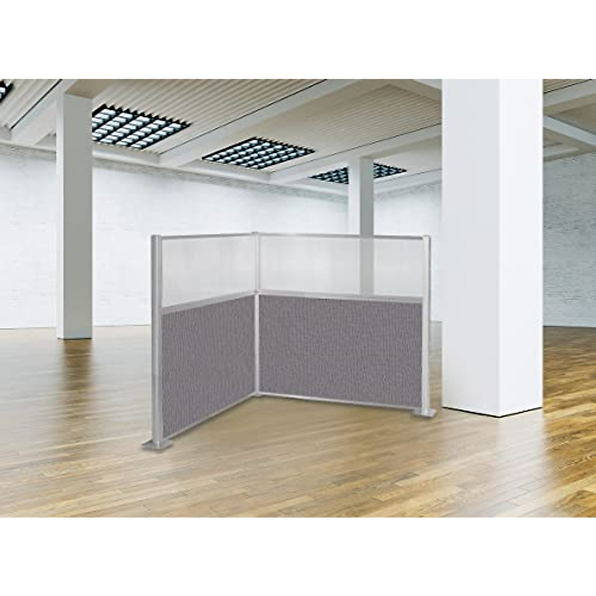 Versare Hush Panel Cubicle Kit | Workstation Partition Walls | Sound Dampening Cubicle Walls | Partitions for Desks