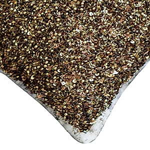 The HomeCentric Toss Pillow Covers, Brown 12"x12" (30x30 cm) Pillow Covers, Linen Sequins & Embroidery Throw Pillows for Sofa, Abstract Pattern Modern Style Easter - Brown Dazzled