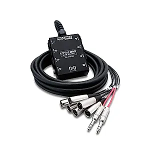 Hosa SH-6X2-50 Little Bro' Sub Snake - 6 XLR Sends, 2 1/4" TRS Returns - 50 Feet