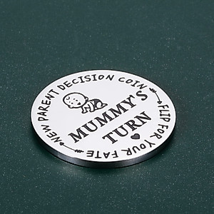 Christmas Stocking Stuffers for Him Her New Parent Gifts for Mom Dad Funny Decision Coin for Pregnancy Women Fate New Baby Boys Girls Shower Gifts Wife Husband Mother’s Day Father’s Day Double-Sided