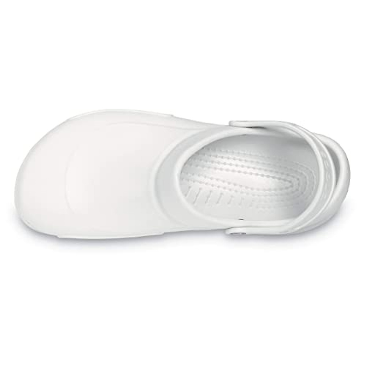 Crocs Unisex Adult Men's and Women's Bistro Clog | Slip Resistant Work Shoes , White, 9 Women 7 Men US