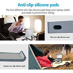 skrebba Laptop Stand, Portable Ergonomic Computer Lifter Laptop Desktop Stand, Detachable Cooling Notebook MacBook Air Pro Riser Holder Stand for Dell, HP, Lenovo, Samsung More 10-15.6 inch Laptops