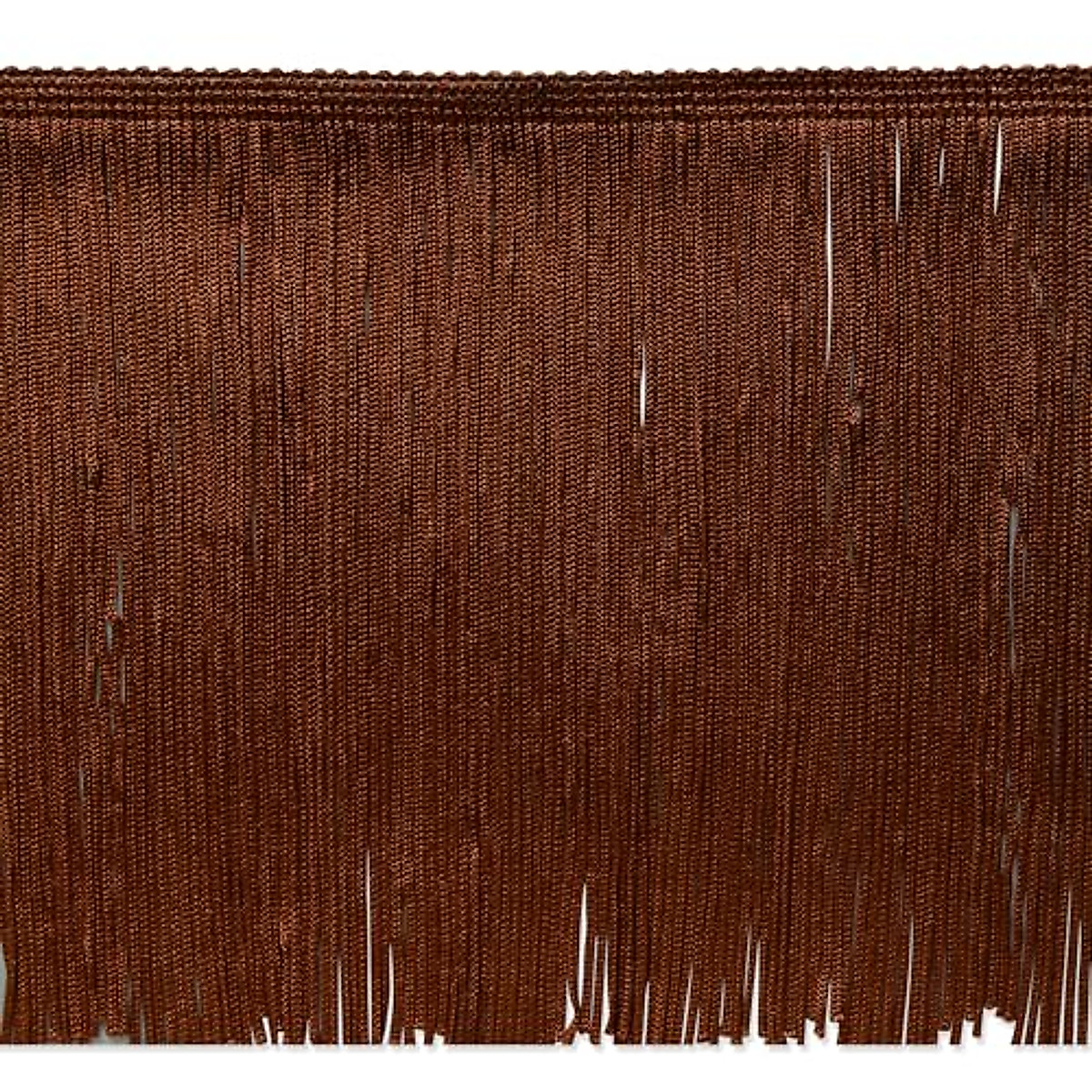 Trims by the Yard 6" Chainette Fringe Trim | Chocolate | (5 yard cut)