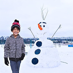 Minus 5° by Polar Wear Boys Winter Game Design Knitted Beanie Hat and Glove Set (2 Piece Set), black/red