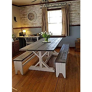 Farmhouse Style Dining Room Table - Benches sold separately - Various sizes available