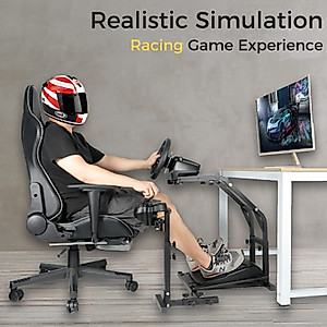 Marada Pro Racing Wheel Simulator Stand Support with V2 Stand Up Support for G29, G27 and G25 Racing Wheel Stand without Wheel, Shifter and Pedals