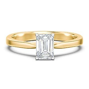 SISGEM Emerald Cut Engagement Rings 10K 14K 18K Solid Gold for Women,Moissanite Rings Wedding Engagement Anniversary Bridal Bands with Engraved Name (Style-1)
