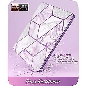 i-Blason Cosmo Case for iPad Air 3 Case 10.5" 2019 (3rd Gen) / iPad Pro 10.5 Case 2017, [Built-in Screen Protector] Trifold Stand Protective Case Cover with Pencil Holder and Auto Sleep/Wake (Ameth)