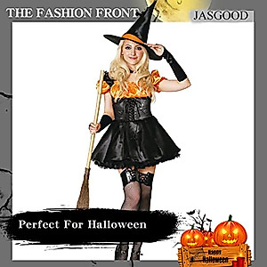 JASGOOD Women Corset Waist Belt Elastic Tied Waspie Belt Wide Lace-up Costume Belt for Dresses(Black, Fit waist size 33''-36'')