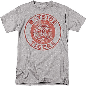 Trevco Men's Saved by The Bell Short Sleeve T-Shirt, Heather, Small