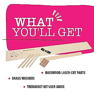 Pitsco Laser-Cut Basswood Trebuchet Kit (Individual Pack)