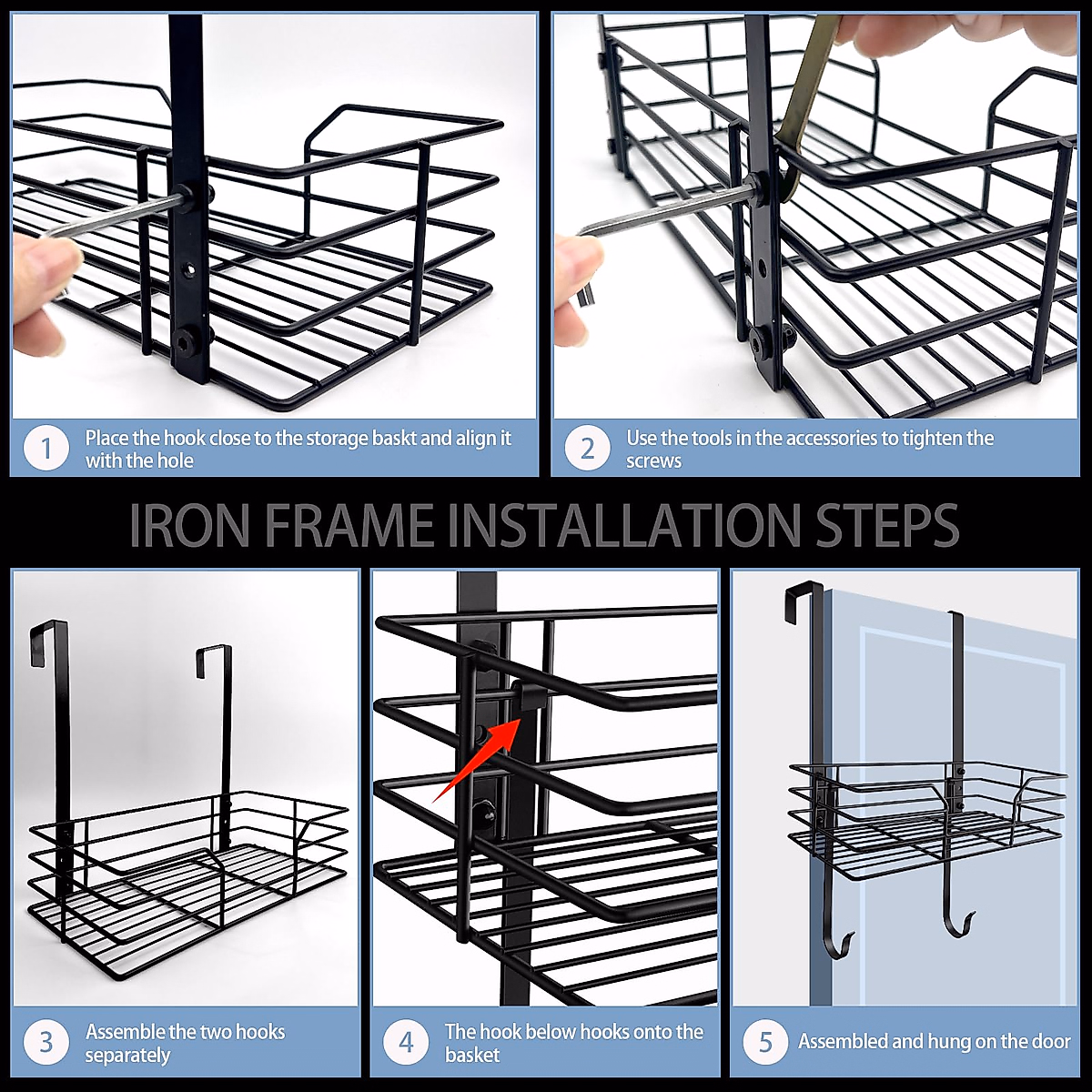 pelreame,Over The Door Ironing Board,Ironing Board Wall Mount,Ironing Board Hanger,Over The Door Ironing Board Holder,Iron Holder Wall Mount,Door Ironing Board,Laundry Room Organization and Storage
