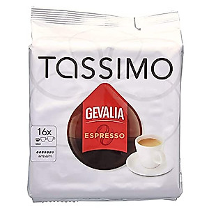 Tassimo Gevalia Kaffe Espresso Coffee T-Discs, Pack of 5 (80 T-Discs)