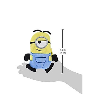 Minions: The Rise of Gru Stuart Plush Flat Crinkle Dog Toy | No Stuffing Dog Toy| Gifts Fans and Their Pets | Officially Licensed Pet Product from Universal Studios