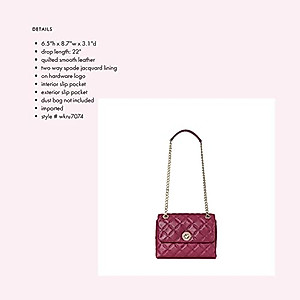 Kate Spade New York Natalia Small Flap Crossbody Bag (Blackberry Preserve)