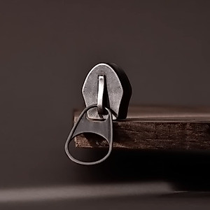 ERKUOO 2PCS Zipper Ear Gauges Fashion Ear Tunnels Plugs Flesh Stretchers Piercing Earrings Expander Earrings Body Jewelry 0g(8mm)