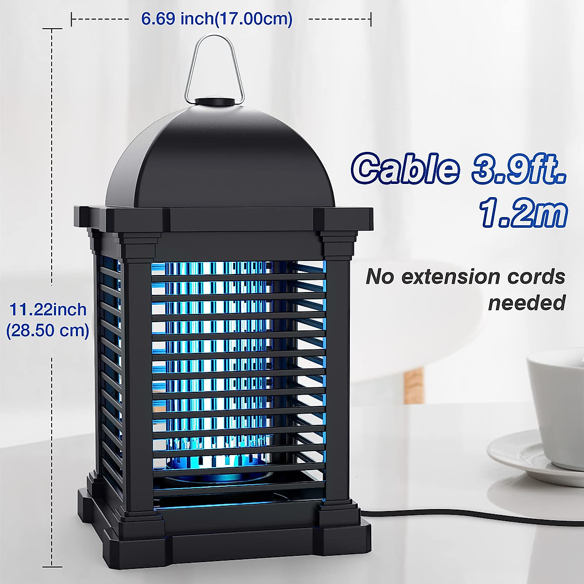 TMACTIME Bug Zapper for Outdoor and Indoor 20W 4300V High Powered Electric Mosquito Zappers Killer for Home Backyard Patio