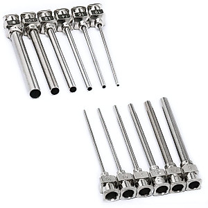 ITROLLE Dispensing Needle Set 12PCS 1.97inch/50mm Stainless Steel Syringe Dispensing Blunt Tip Luer Lock (8, 10, 12, 14, 16, 18 Gauge)