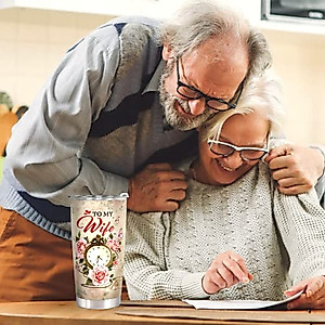 Gifts for Wife from Husband - Wife Gifts from Husband - Wedding Anniversary, Birthday Gifts for Her - Wife Birthday Gift Ideas - Romantic Gifts for Her - I Love You Gifts for Her - 20 Oz Wife Tumbler