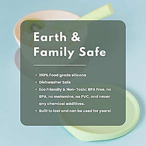 Miniware Silifold - Silicone Baby Plate - Compact & Foldable Baby Travel Essential to Promote Self-Feeding - Food Grade Silicone Baby Plates & Toddler Plates - BPA Free Baby Essentials (Sage)