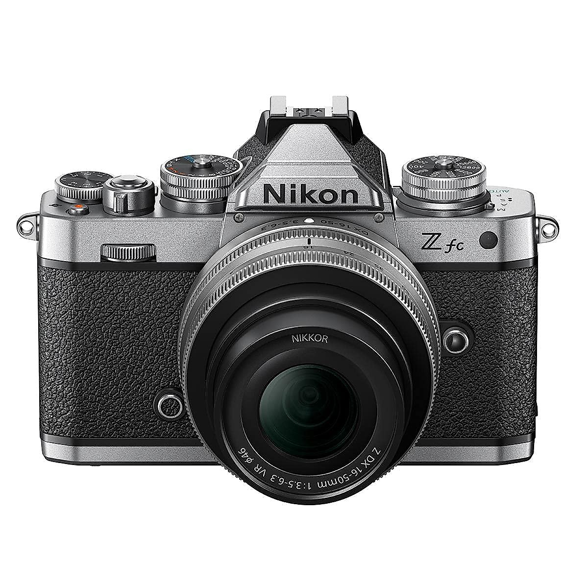 Nikon Z fc DX-Format Mirrorless Camera with NIKKOR Z DX 16-50mm f/3.5-6.3 VR Lens, Silver with FTZ II Mount Adapter