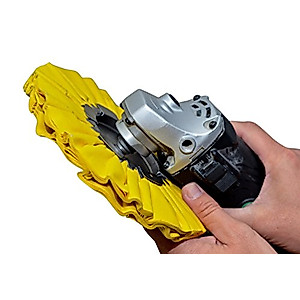 Zephyr Products AWY58-8WB Yellow 8" Airway Buffing Wheel with 1 LB Tripoli Bar Heavy/Medium Cut, 1 Pack