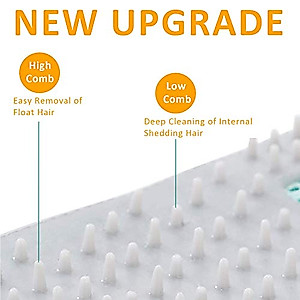 FURBB Pet Grooming Glove 2pack Cat Dog Gentle Deshedding Brush Glove - Efficient Pet Hair Remover Massage Mitt - Enhanced Five Finger Design Perfect for Long Short Fur (Pink 2Pack)