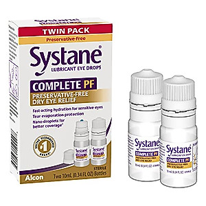 Systane COMPLETE PF Multi-Dose Preservative Free Dry Eye Drops 20ml(Pack of 2 – 10mL bottles)
